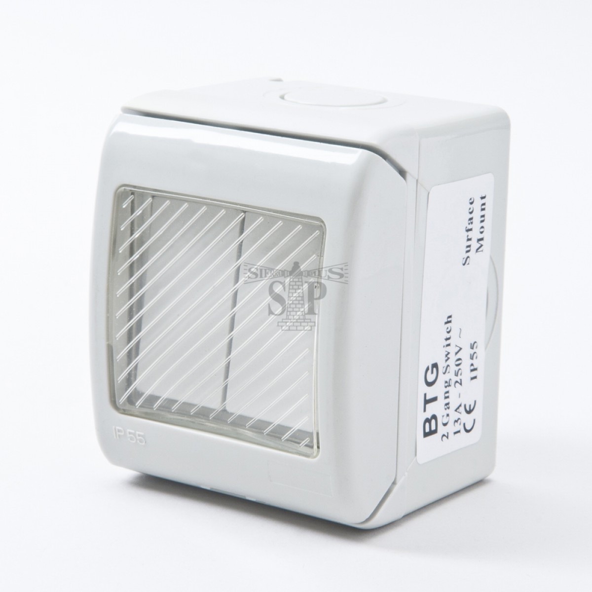 BTG IP55 13A 2 Gang Weatherproof Switch [Surface Mounted Type]